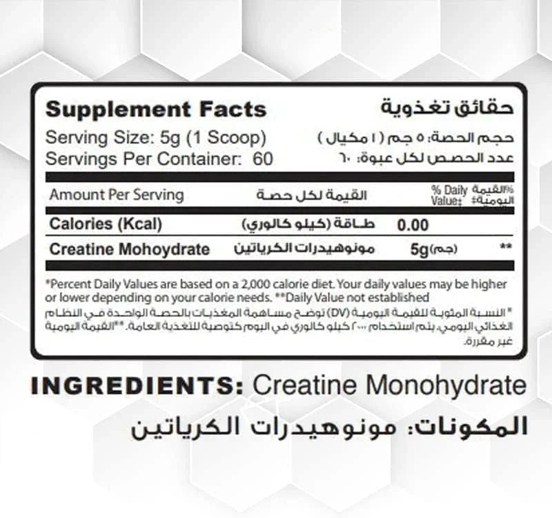 CRE ADD - 5g Creatine Monohydrate Supplement - 60 Servings – Concept ...